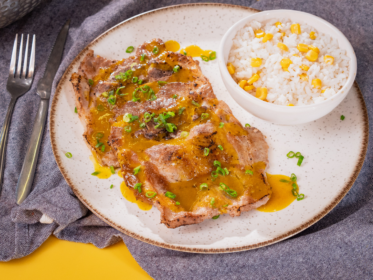 Chuletas de cerdo en salsa de naranja y curry – Sofia Al Paso